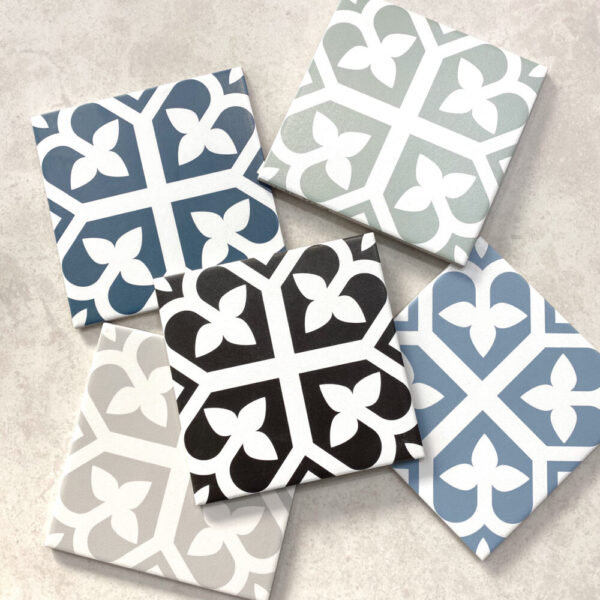 Bloom Patterned Floor Tile - Luscombe Tiles