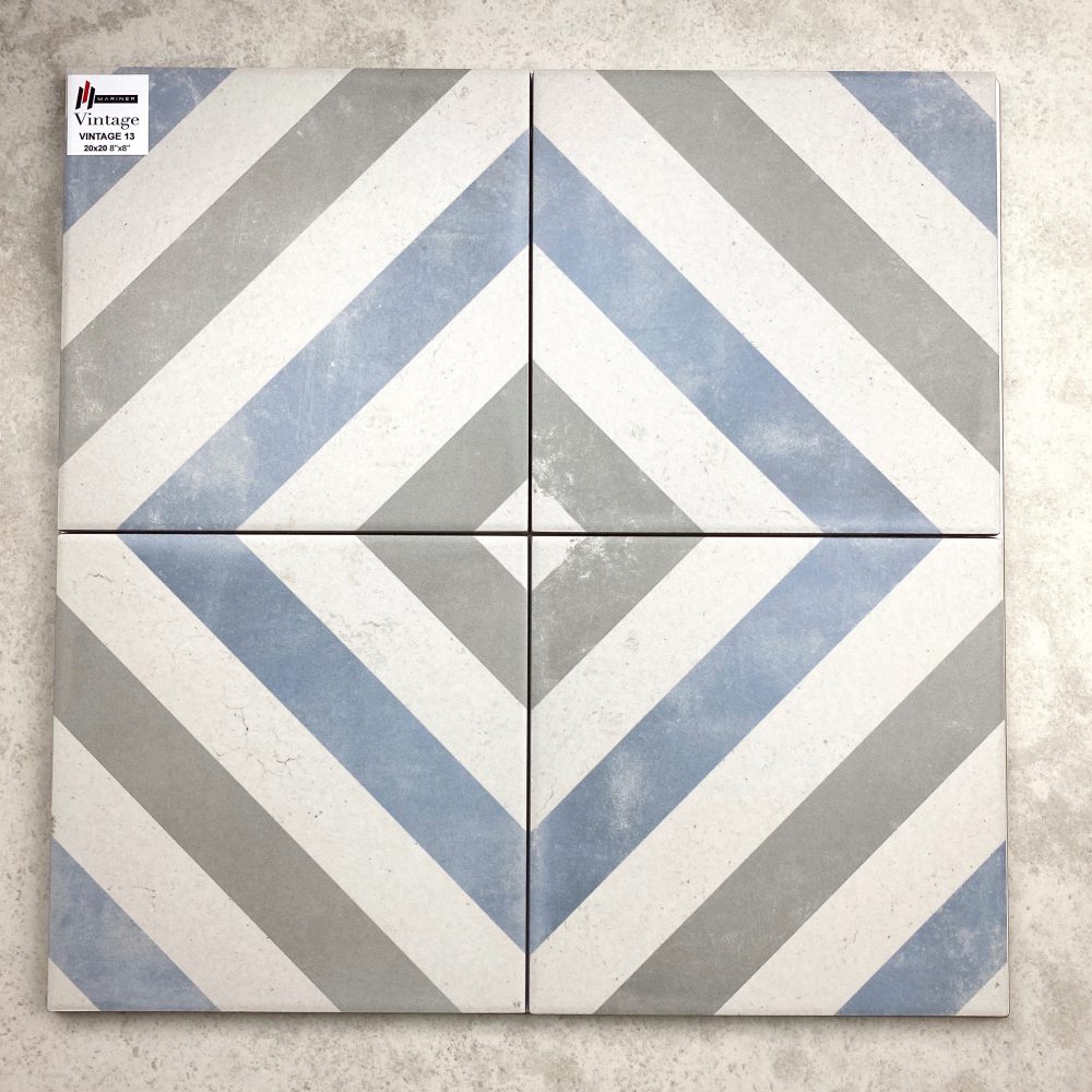 PEPPA ASTOR PATTERNED FLOOR TILE - Luscombe Tiles