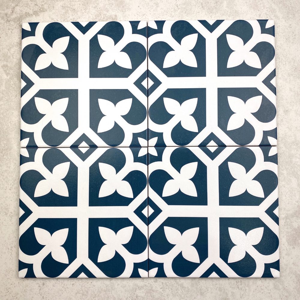 Bloom Patterned Floor Tile - Luscombe Tiles