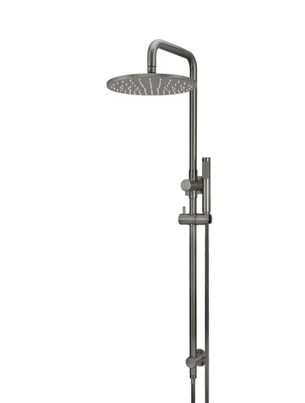 Round Combination Shower Rail, 300mm Rose, Single Function Hand Shower ...